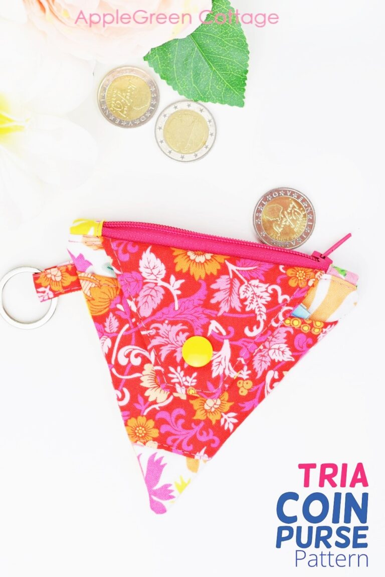 Coin Purse Pattern - Tria UPDATED in January 2022 - AppleGreen Cottage