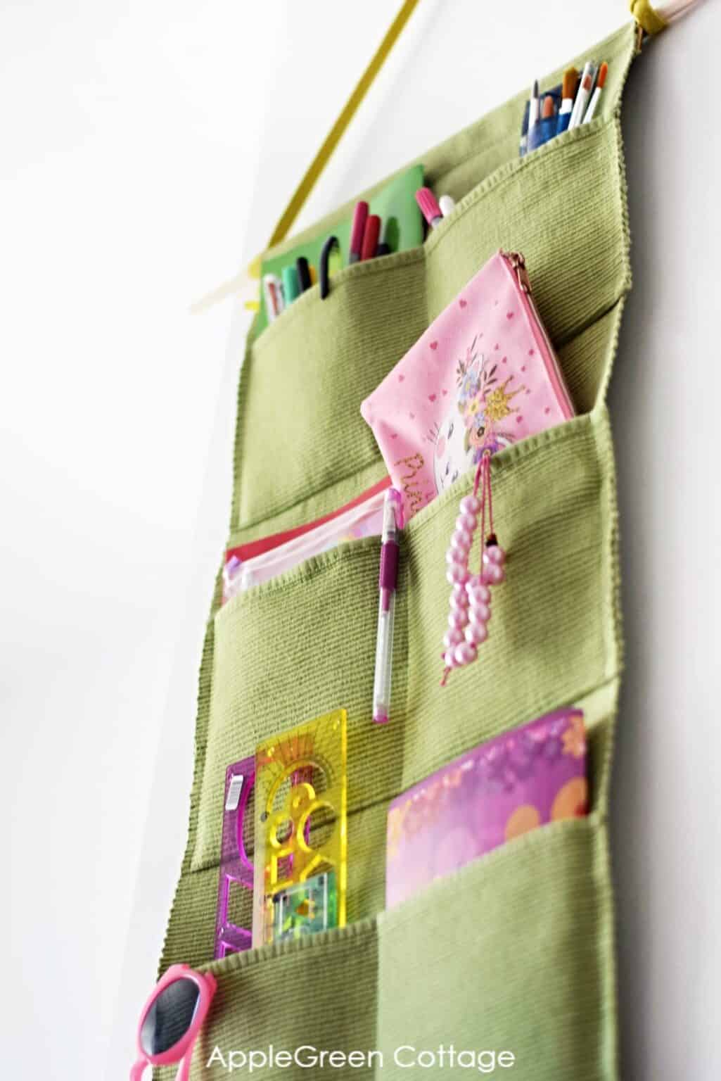 Diy Mail Organizer - Super Easy Pockets! - AppleGreen Cottage