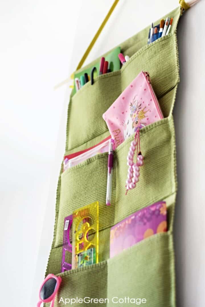 Diy Mail Organizer - Super Easy Pockets! - AppleGreen Cottage