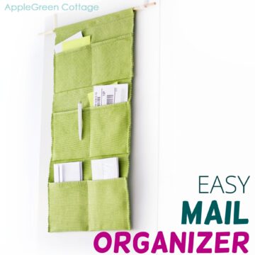 Diy Mail Organizer - Super Easy Pockets! - AppleGreen Cottage
