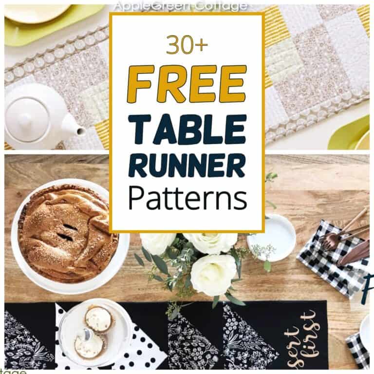 Table Runner Patterns to Sew - Beautiful And Free!