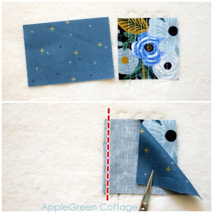 Quilt As You Go Mug Rug - AppleGreen Cottage