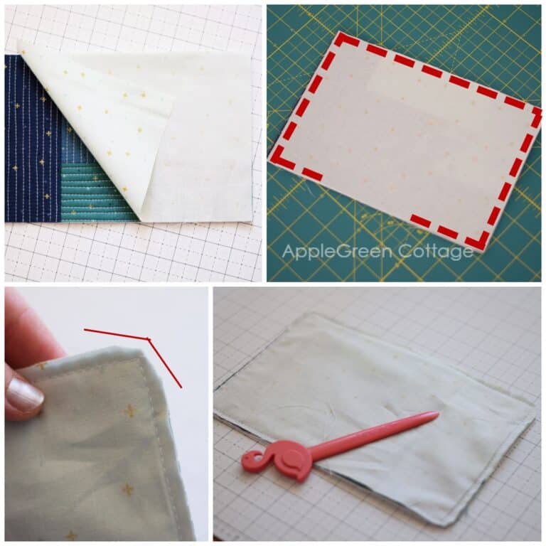 Quilt As You Go Mug Rug - AppleGreen Cottage