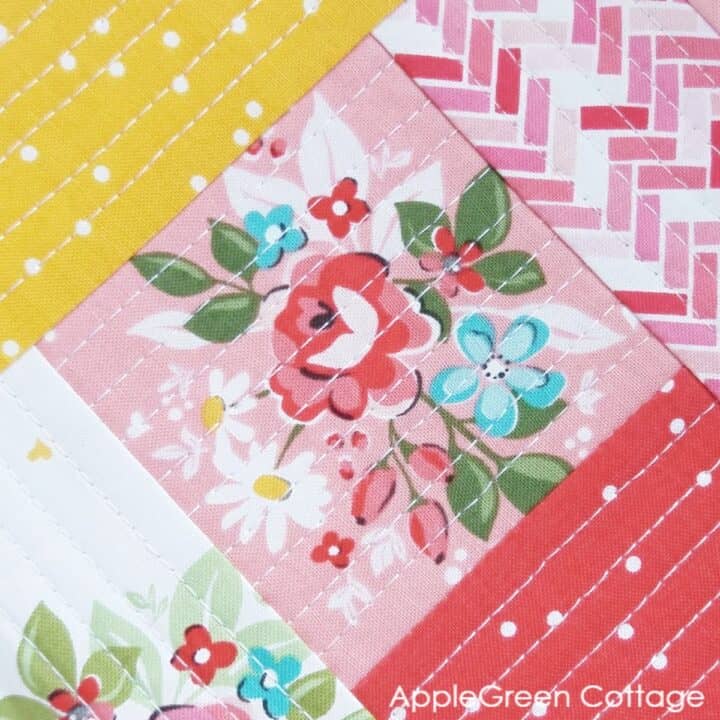 Quilt as You Go Tutorial For Beginners - AppleGreen Cottage