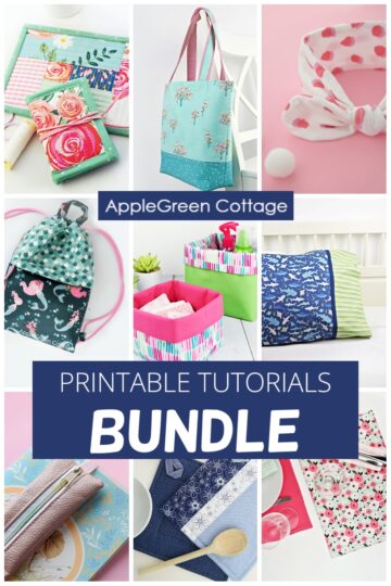 Printable Sewing Tutorials BUNDLE - AppleGreen Cottage