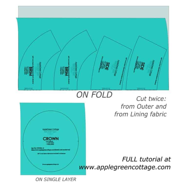 FREE Bucket Hat Pattern by AppleGreen Cottage - in 5 Sizes!