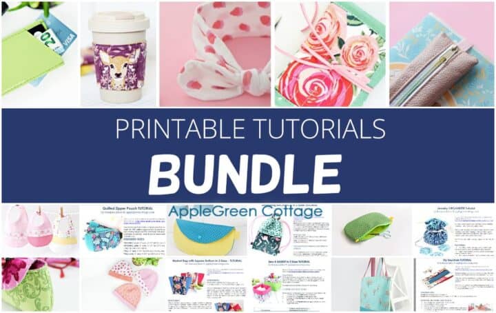 Printable Sewing Tutorials BUNDLE - AppleGreen Cottage