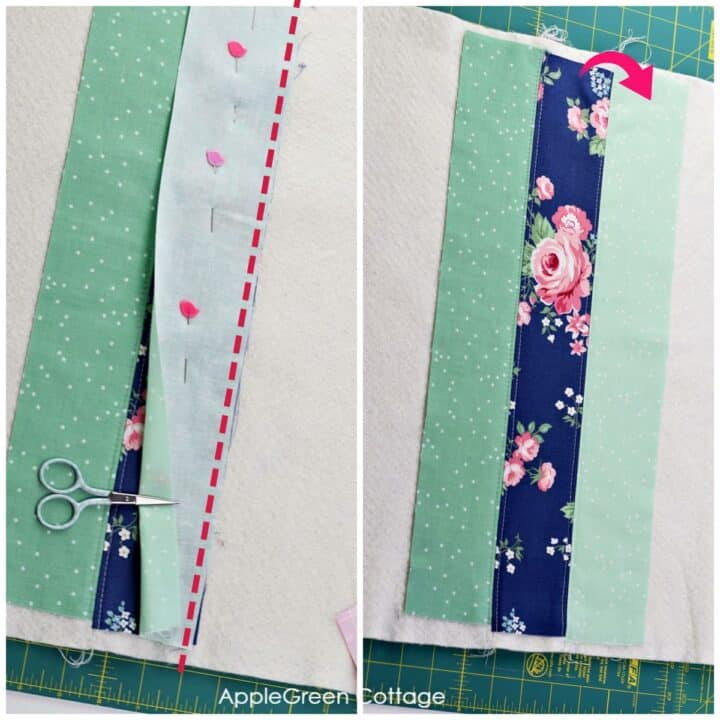 Easy Quilted Table Runner Pattern - AppleGreen Cottage