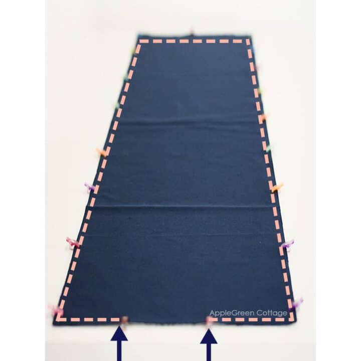 How To Make A Table Runner - Quick + Reversible! - AppleGreen Cottage