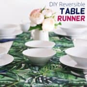 How To Make A Table Runner - Quick + Reversible! - AppleGreen Cottage