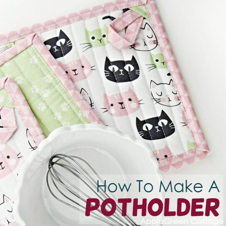How To Make a Potholder - AppleGreen Cottage