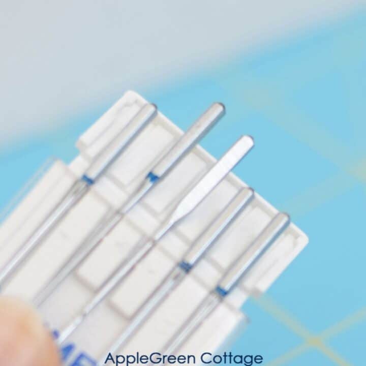 How To Change A Sewing Machine Needle - AppleGreen Cottage