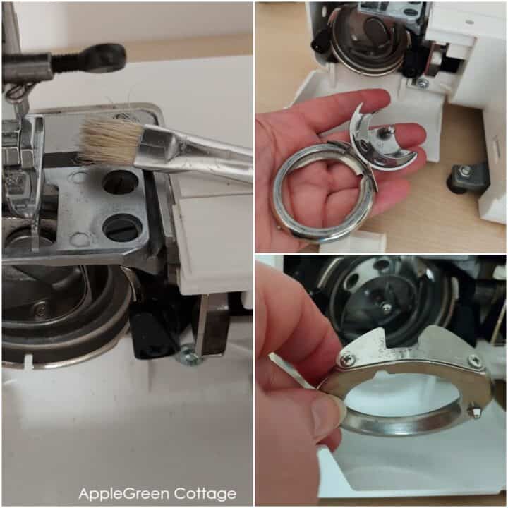 How To Clean A Sewing Machine - AppleGreen Cottage