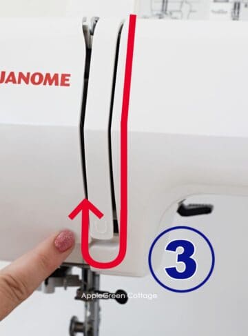 How To Thread A Sewing Machine - AppleGreen Cottage