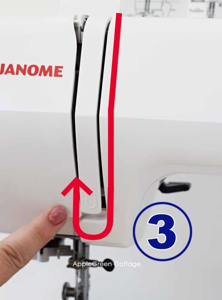 How To Thread A Sewing Machine - AppleGreen Cottage