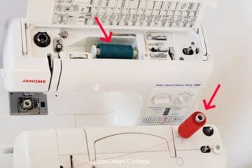 How To Thread A Sewing Machine - AppleGreen Cottage