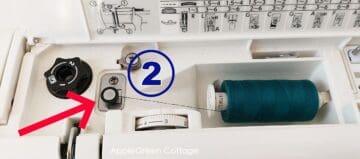 How To Thread A Sewing Machine - AppleGreen Cottage