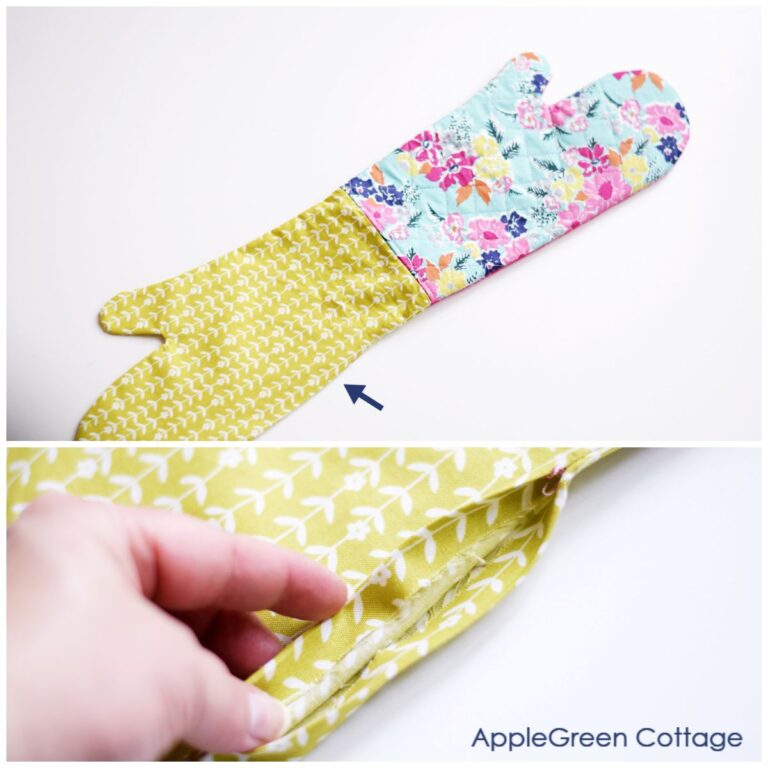 Free Oven Mitt Pattern - 2 Sizes - AppleGreen Cottage