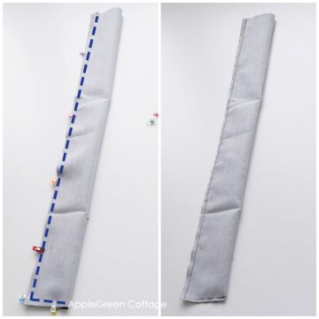 DIY Door Draft Stopper - Easy and Effective! - AppleGreen Cottage