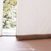 DIY Door Draft Stopper - Easy and Effective! - AppleGreen Cottage
