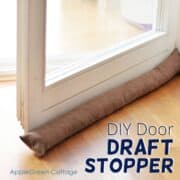 DIY Door Draft Stopper - Easy and Effective! - AppleGreen Cottage