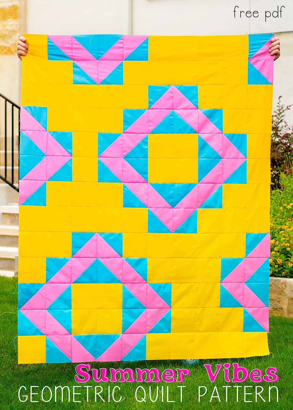 Modern Quilt Patterns For Beginners STUNNING Modern Retro Quilt
