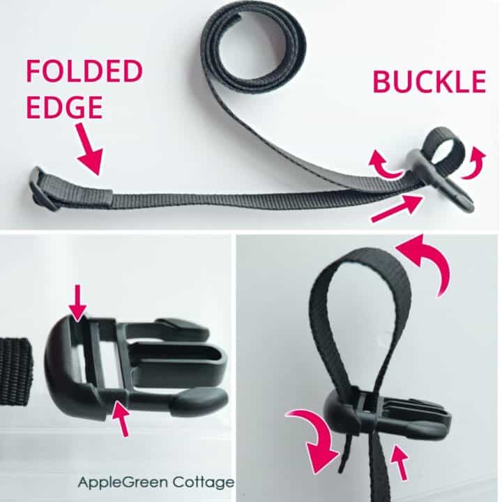 How To Attach a Side-Release Buckle to a Bag - AppleGreen Cottage