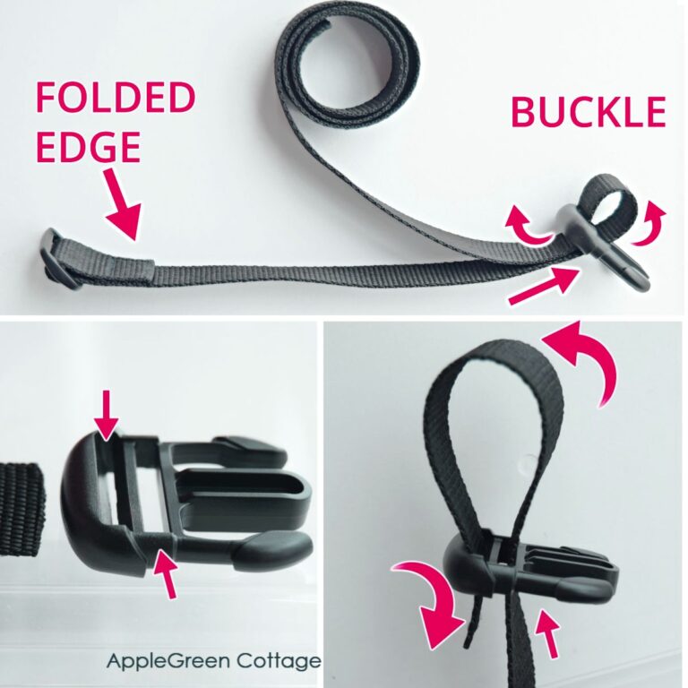 How To Attach a Side-Release Buckle to a Bag - AppleGreen Cottage