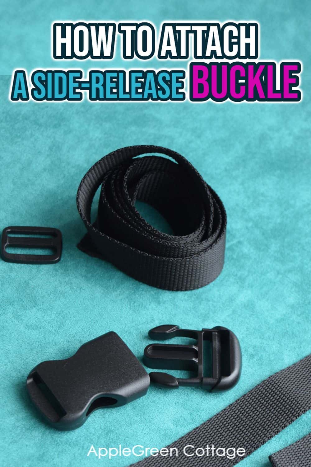How To Attach a Side-Release Buckle to a Bag - AppleGreen Cottage