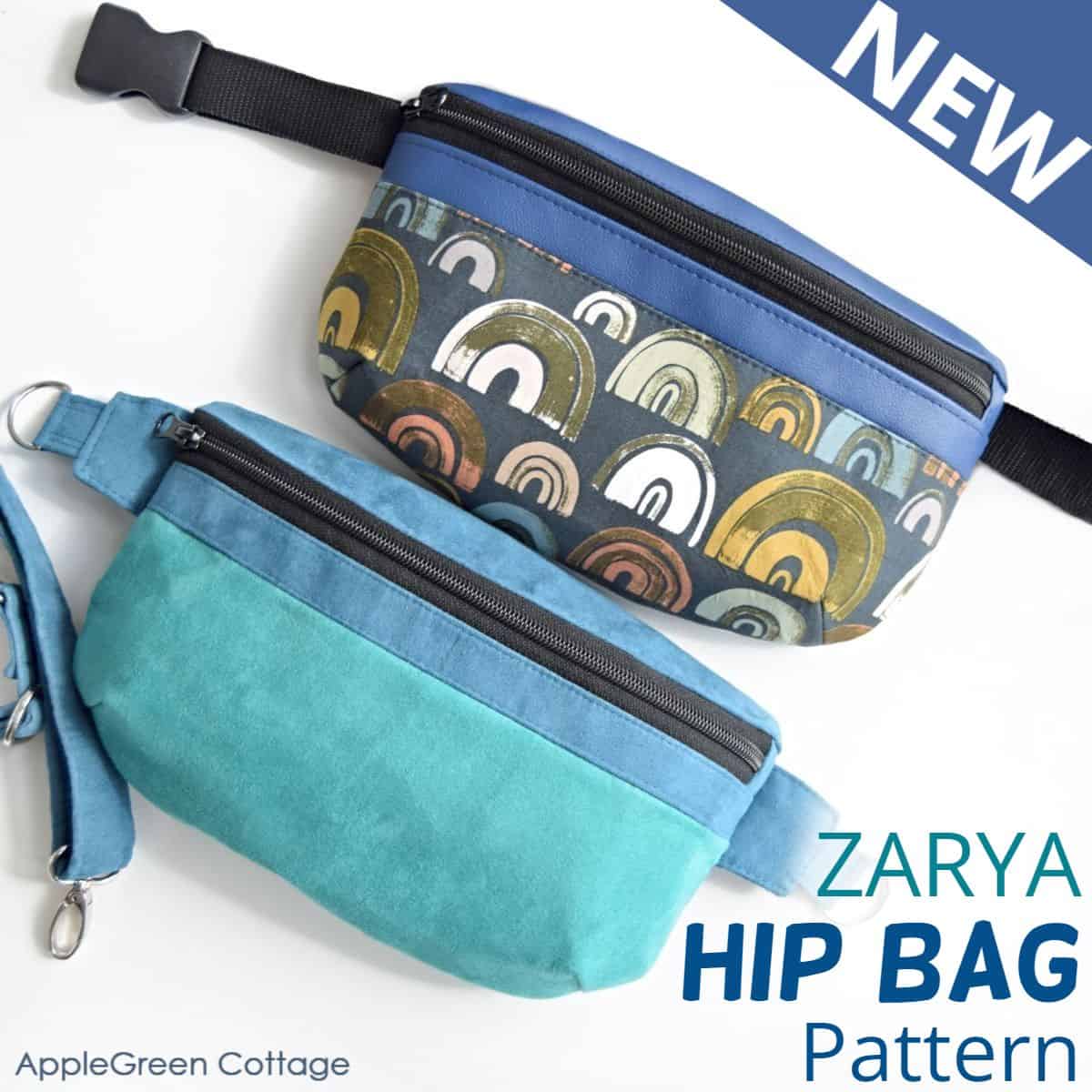 Zipper Bag Pattern - SILA Duo Double Pouch Set! - AppleGreen Cottage