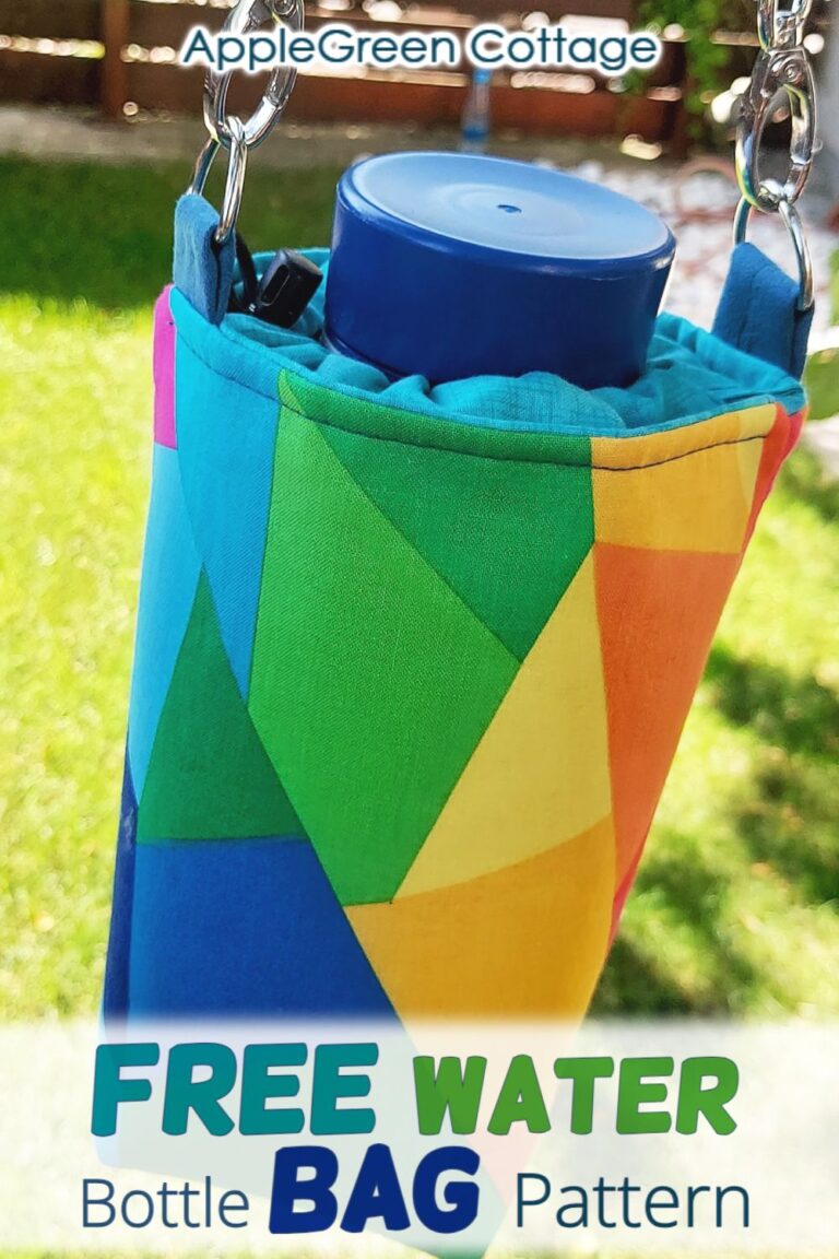 Water Bottle Holder Bag Pattern - AppleGreen Cottage