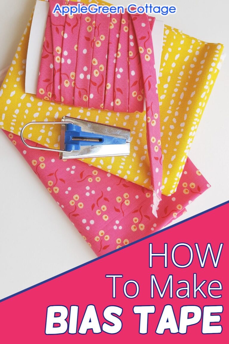 How To Make Your Own Bias Tape - AppleGreen Cottage