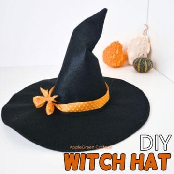 Diy Witch Hat Pattern in 3 Sizes - AppleGreen Cottage