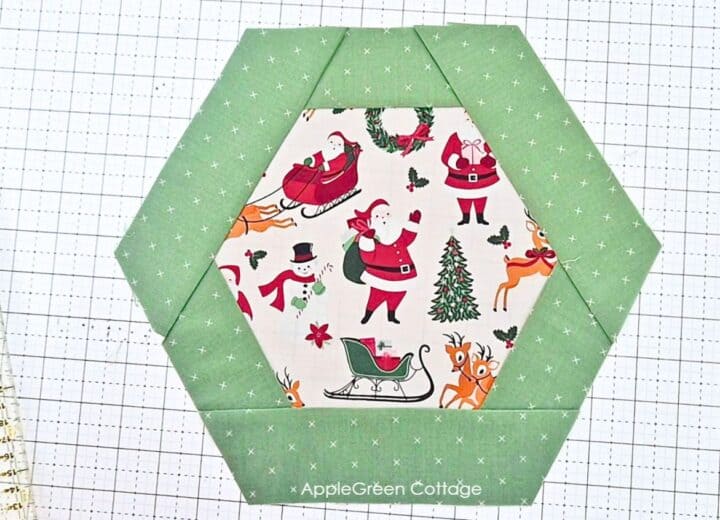 Quilted Hexagon Table Topper Pattern - AppleGreen Cottage