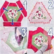 Quilted Hexagon Table Topper Pattern - AppleGreen Cottage