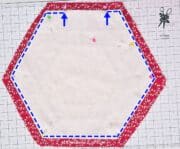 Quilted Hexagon Table Topper Pattern - AppleGreen Cottage