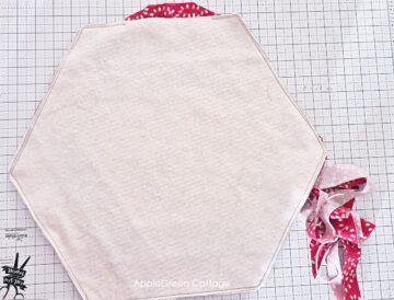 Quilted Hexagon Table Topper Pattern - AppleGreen Cottage