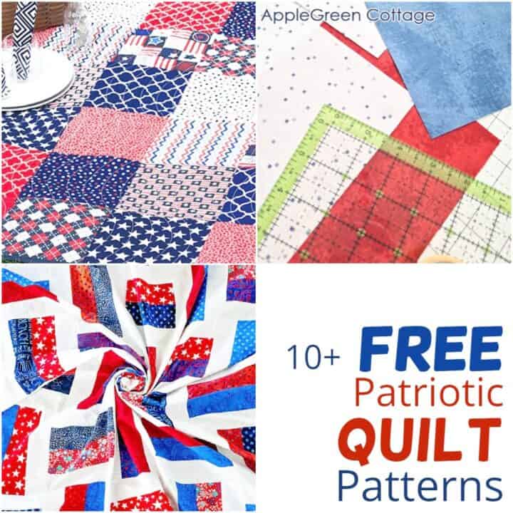 10+ Free Patriotic Quilt Patterns To Celebrate - AppleGreen Cottage