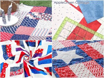 10+ Free Patriotic Quilt Patterns To Celebrate - AppleGreen Cottage