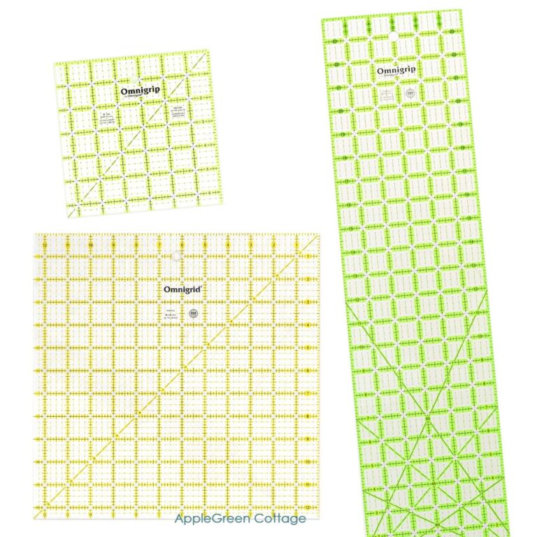 My 4 Favorite Quilting Rulers - AppleGreen Cottage