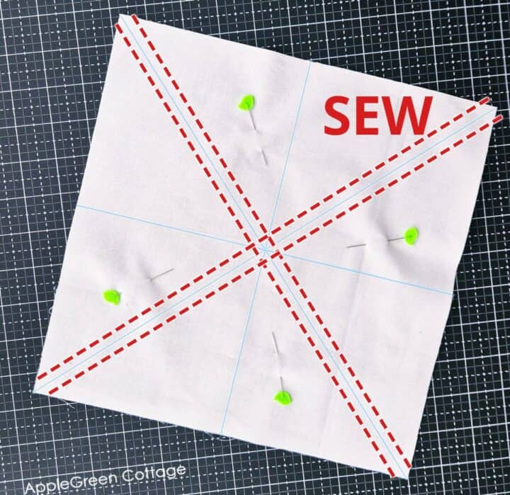 How To Make 8-At-A-Time Half-Square Triangles