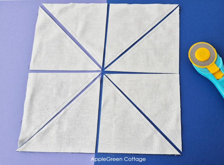 How To Make 8-At-A-Time Half-Square Triangles