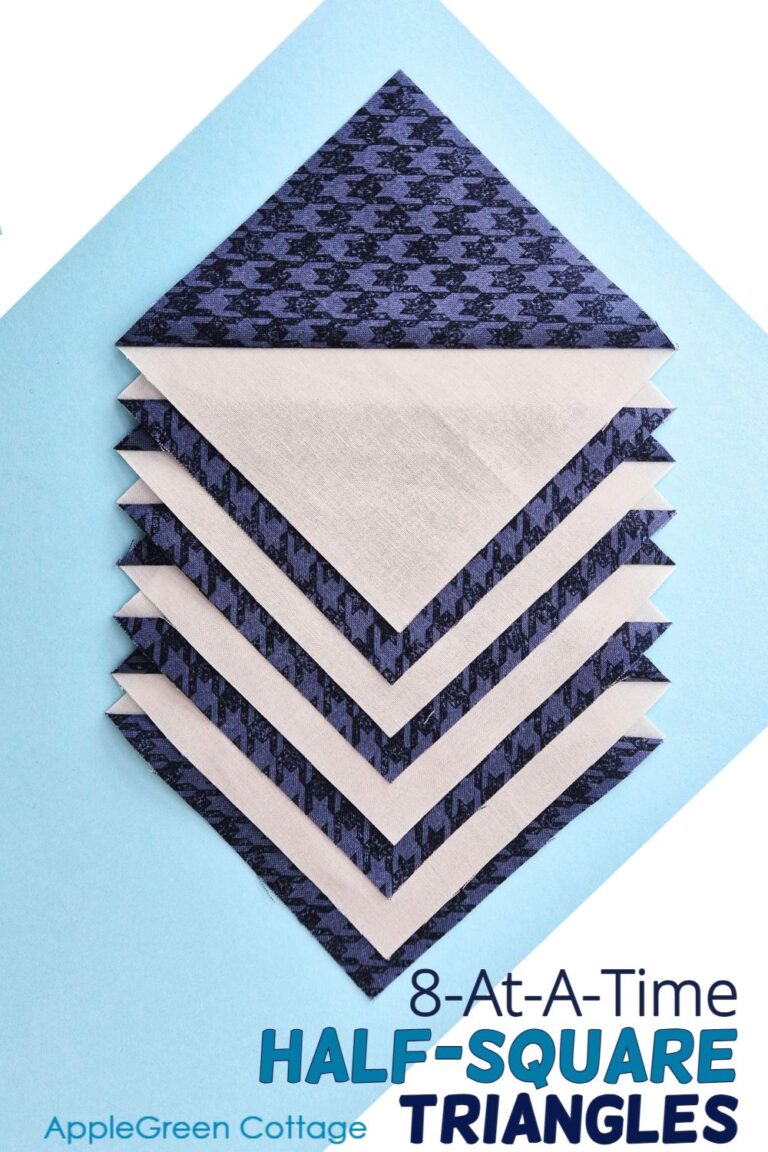 How To Make 8-At-A-Time Half-Square Triangles