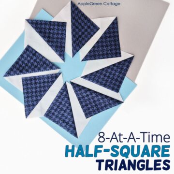 How To Make 8-At-A-Time Half-Square Triangles