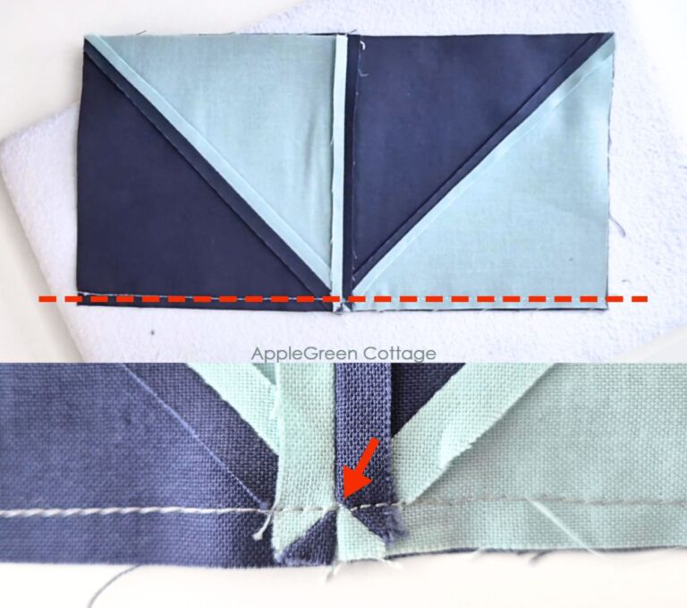 How To Make A Pinwheel Quilt Block - AppleGreen Cottage