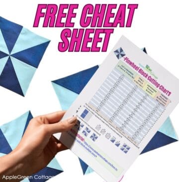 How To Make A Pinwheel Quilt Block - AppleGreen Cottage