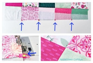 How To Make An EASY! Patchwork Quilt - AppleGreen Cottage