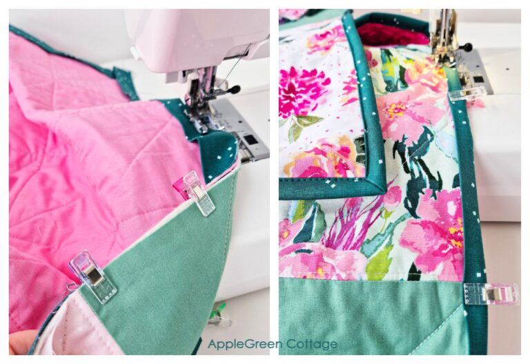 How To Make An EASY! Patchwork Quilt - AppleGreen Cottage
