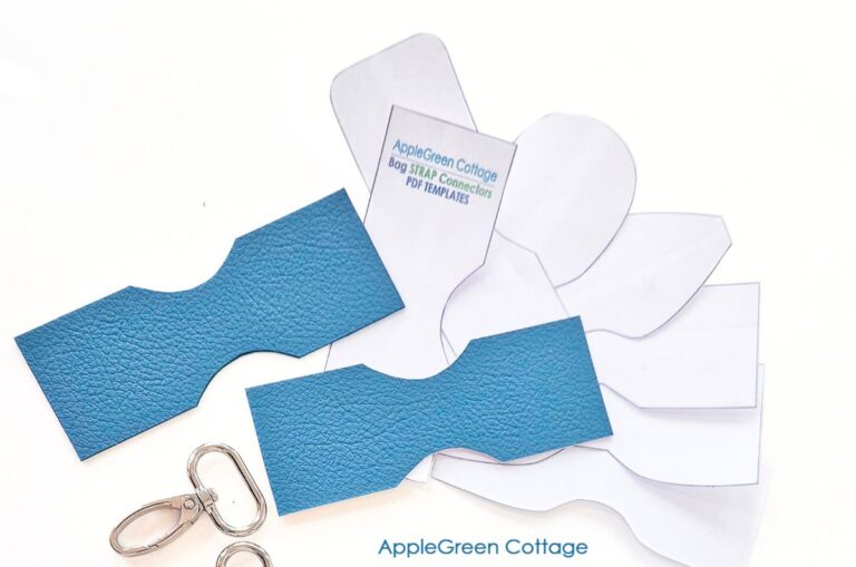 How To Make Bag Strap Connectors- 7 Free PDF Templates - AppleGreen Cottage