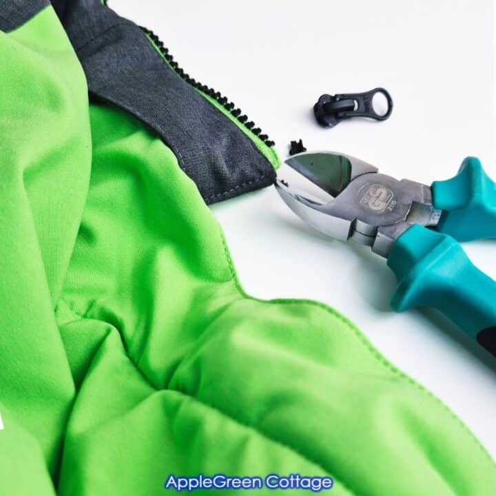 How To Shorten A Zipper And Add Zipper Tabs - AppleGreen Cottage